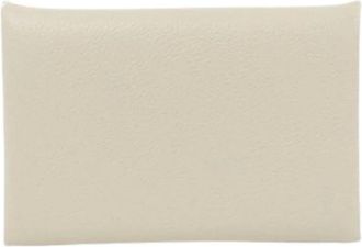 Herm&egrave;s Porte-cartes Pre-owned - Femme - Pre-owned - Beige - Taille: ONE Size