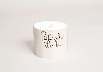 Good old Friends Wunschlicht Wunschlicht, Teelichthalter, wei&szlig;, Porzellan