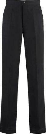 Maison Margiela Femme, Pantalons, Noir, Taille: 40 FR High-Waisted Belted Pantalons