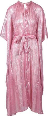 Forte_Forte Femme, Vestes, Rose, Taille: ONE Size Manteau en chiffon laminé avec ceinture