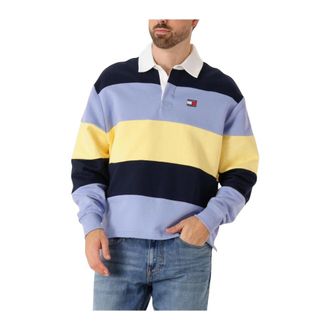 Tommy Jeans TJM RLX Badge Stripe Rugby - - Tops - Herren - Mehrfarbig - M