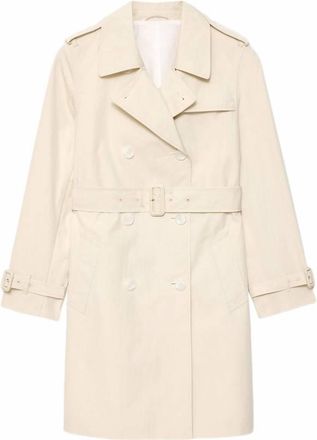 AllSaints Leonard Trenchcoat in Wollwei&szlig;