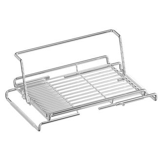 Generico Abtropfgestell f&uuml;r Sp&uuml;lbecken, ausziehbarer Geschirrst&auml;nder aus Edelstahl, Abtropfgitter f&uuml;r Besteck, Gabeln, L&ouml;ffel, Teller, Sch&uuml;sseln und Essst&auml;bche