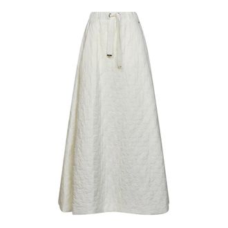 Herno Laminar Rock in gestepptem R-Nylon - - Skirts - Damen - Wei&szlig; - L