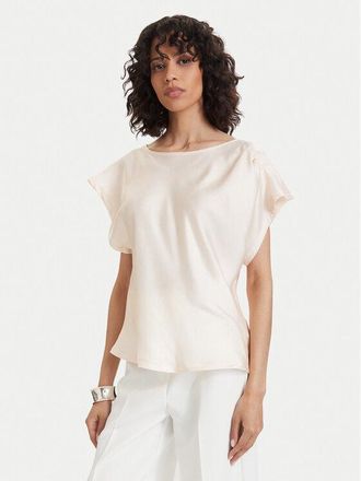 Maryley Bluse 26EB013/31SA Hellbeige Regular Fit