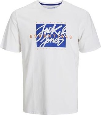 Jack & Jones Jjcolton Tee SS Crew Neck JNR, Blanc, 12 Ans Hommes