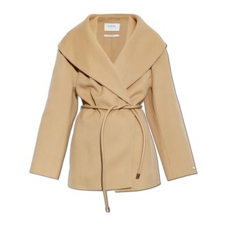 Sportmax Uguale Kurzer Wollmantel - - Coats - Damen - Beige - XS