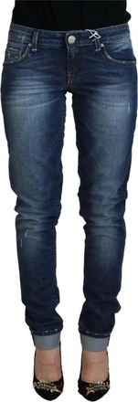 Acht Acht, Femme, Jeans, Bleu, Taille: W25 Pantalon en Denim Taille Basse