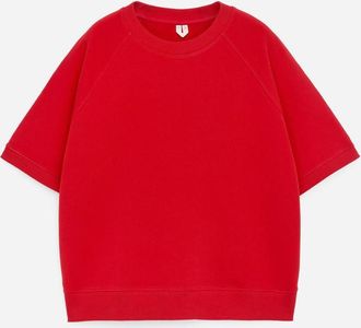 Arket Sweatshirt Aus French Terry -Rot