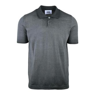 Alpha Studio Homme, Tops, Gris, Taille: L Polo en maille
