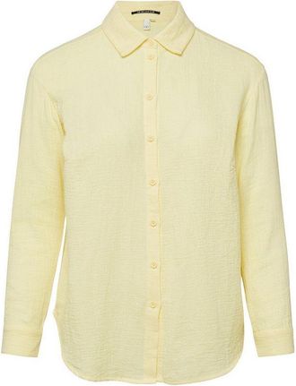 QS by s.Oliver Langarmbluse Bluse Musselin Bluse mit &uuml;berschnittener Schuler