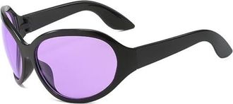 Generic Lunettes De Soleil Vacances &Agrave; Monture Large For Hommes, Sport Conduite En Plein Air(Purple)