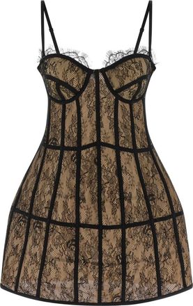 Giuseppe Di Morabito Femme, Robes, Noir, Taille: 38 FR Mini-robe en dentelle