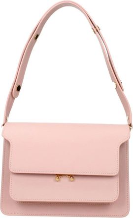 Marni Femme, Sacs, Rose, Taille: ONE Size Sac à bandoulière en cuir rose