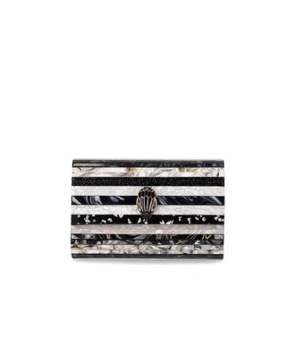 Kurt Geiger POCHETTE PARTY EAGLE BLANCHE NOIRE KURT GEIGER