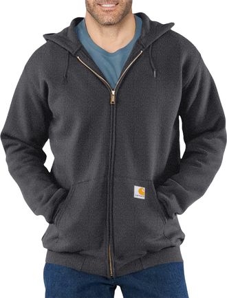 Carhartt Work in Progress Herren Loose Fit Midweight Full-Zip Sweatshirt, Anthrazit meliert, 3XL