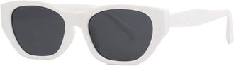 Generic Lunettes De Soleil Dext&eacute;rieur For Hommes Et Femmes, Monture Petite, D&eacute;coratives, For Les Vacances(White)