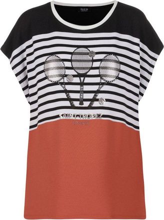 Tuzzi Nero T-Shirt mit Tennis-Motiv