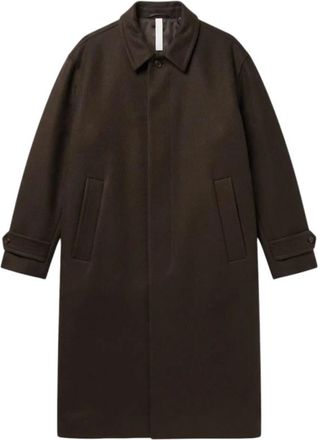 Hev&ograve; Trench - Homme - Manteaux - Brun - Taille: XL