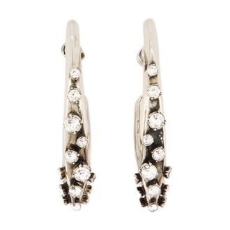 Alexander McQueen Womens Pave Earrings Silver Tone Others Jewelry-Watches