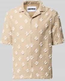 Review Regular Fit Freizeithemd mit Strukturmuster und Kentkragen