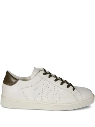 Panchic baskets en cuir à logo embossé - Tons neutres