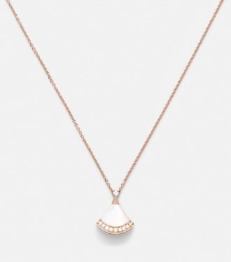 Bulgari Halskette Divas Dream aus 18kt Ros&eacute;gold mit Diamanten und Perlmutt