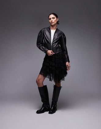 AllSaints Jayde - Mini-jupe en tulle - Noir