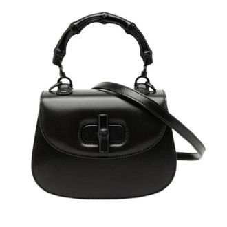 Gucci Pre-owned Sac &agrave; main Bamboo &agrave; poign&eacute;e sup&eacute;rieure - Femme - Pre-owned - Noir - Taille: ONE Size