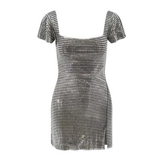 Self Portrait Party Robes - Femme - Robes - Gris - Taille: 36 FR