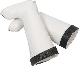 Hemoton Doublure de Bottes de Pluie Imperm&eacute;able Homme M en Coton Pelucheux &Eacute;pais Semelles Isolantes Chaudes Amovibles pour Bottes dHiver Protection LHumidit&eacute; 