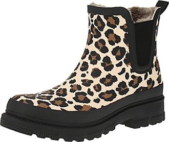 Verbenas 9302180996 Lua Mate Combi Animal Fur - Damen Chelsea Boots - Crudo-Leo-Black, Gr&ouml;&szlig;e:40 EU
