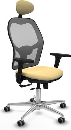 Piqueras y Crespo Ergonomischer verstellbarer Chorquera Stuhl mit 3D-Armen, h&ouml;henverstellbarer Lendenwirbelst&uuml;tze und festem Kopfteil, ausgestattet mit Syncro/Traslack 