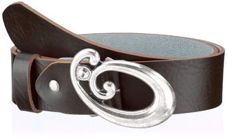 MGM Damen G&uuml;rtel Lea, Einfarbig, Gr. 105 cm, Braun (dkl.braun 7)