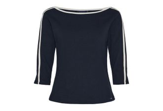 Sea Ranch 3/4-Arm-Shirt Margaret Damen 3/4-Arm-Shirt Rippstrick-Shirt Margaret mit U-Boot-Ausschnitt