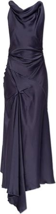 Victoria Beckham Femme, Robes, Bleu, Taille: 40 FR Posy Asymmetrical Dress