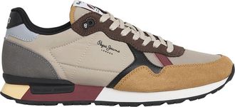Pepe Jeans London Herren Brit Colors M Sneak, Brown Caramel Beige, 39 EU