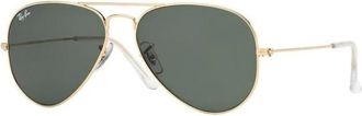 Ray-Ban unisex, Accessoires, Jaune, Taille: 55 MM Aviator Lunettes de soleil