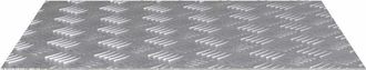 vidaXL Treppe Tritt Rechtwinklig 4 pcs Silber 60 x 50 cm Aluminium vidaXL