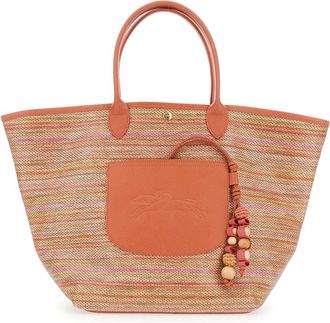 Longchamp Femme, Sacs, Orange, Taille: ONE Size Le Panier Pliage Rainbow Basket Bag