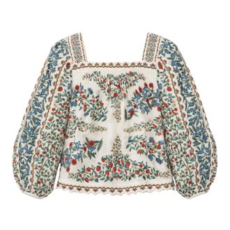 Farm Rio Fruit Beauty Scarf Shirt - - Blouses & Shirts - Damen - Mehrfarbig - M