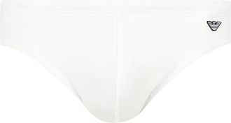 Emporio Armani Herren Badeslip wei&szlig; unifarben