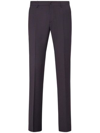 Philipp Plein pantalon de costume en laine vierge - Gris