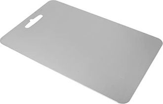 Generic Haofy Planche &agrave; D&eacute;couper Double Face en Acier Inoxydable 304 pour Cuisine - Planche &agrave; D&eacute;couper Robuste, Non Poreuse, Antibact&eacute;rienne, Facile &agrave; Nettoye