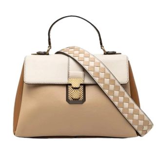 Bottega Veneta Pre-owned Piazza Satchel - Femme - Pre-owned - Beige - Taille: ONE Size