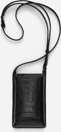 Arket Handytasche Aus Leder -Schwarz