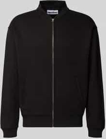 Review Regular Fit Bomberjacke aus Baumwoll-Mix mit Stehkragen