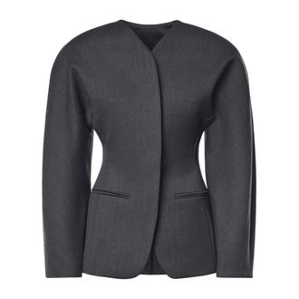 Jacquemus Ovalo Jacket - Femme - Vestes - Gris - Taille: 36 FR