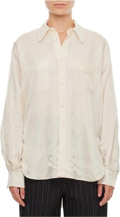 Quira Quira, Femme, Blouses et Chemises, Blanc, Taille: 36 FR Chemise R&eacute;versible &agrave; Boutons