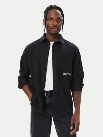 Karl Lagerfeld Hemd B3M16019 Schwarz Regular Fit